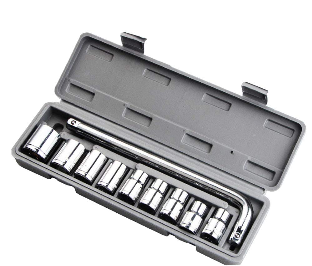 MLD 10 pcs L type handle Socket Spannar Set Hand Tool Box for ...