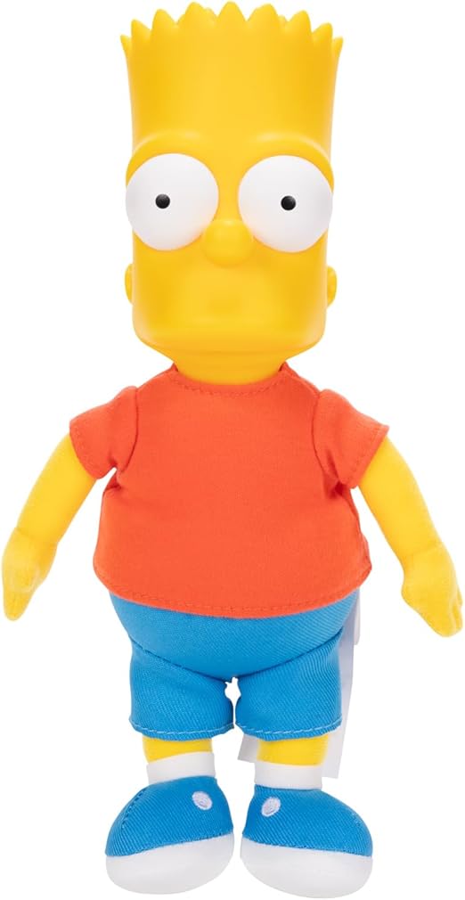 Amazon.com: Disney The Simpsons Bart Plush Features Soft Fabric Body ...