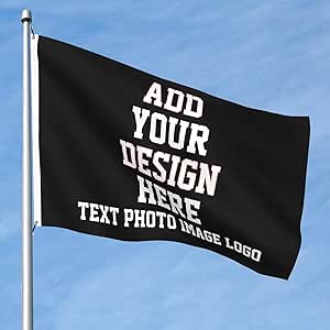 Amazon.com : Custom Flag Customized Outdoors Decoration Flags Personalized Flags Double Sided ...