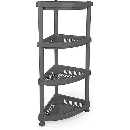 Amazon.com: Mintra Home Light Duty Plastic Storage Racks (Corner Rack ...
