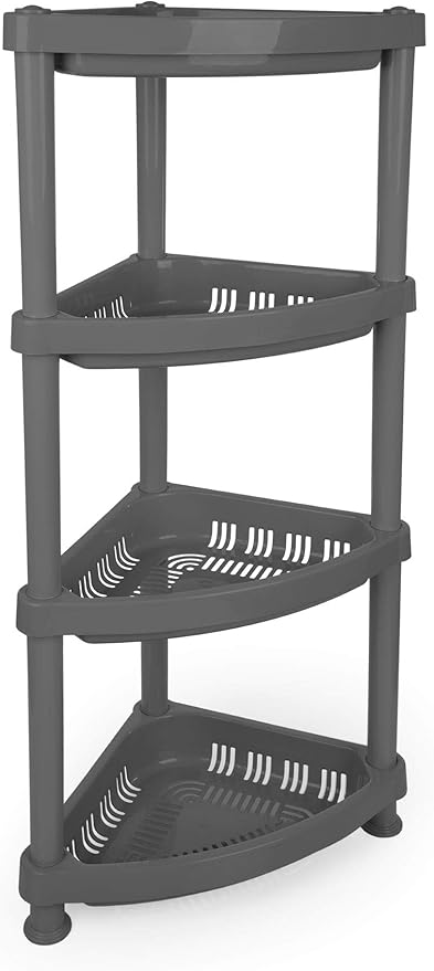 Amazon.com: Mintra Home Light Duty Plastic Storage Racks (Corner Rack ...