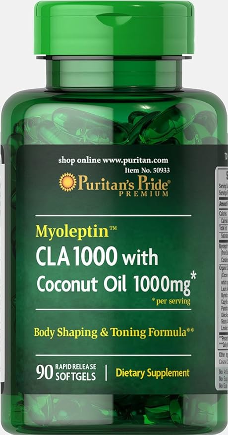 Amazon.com: Puritan's Pride Myoleptin CLA 1000 with Coconut Oil-90 ...
