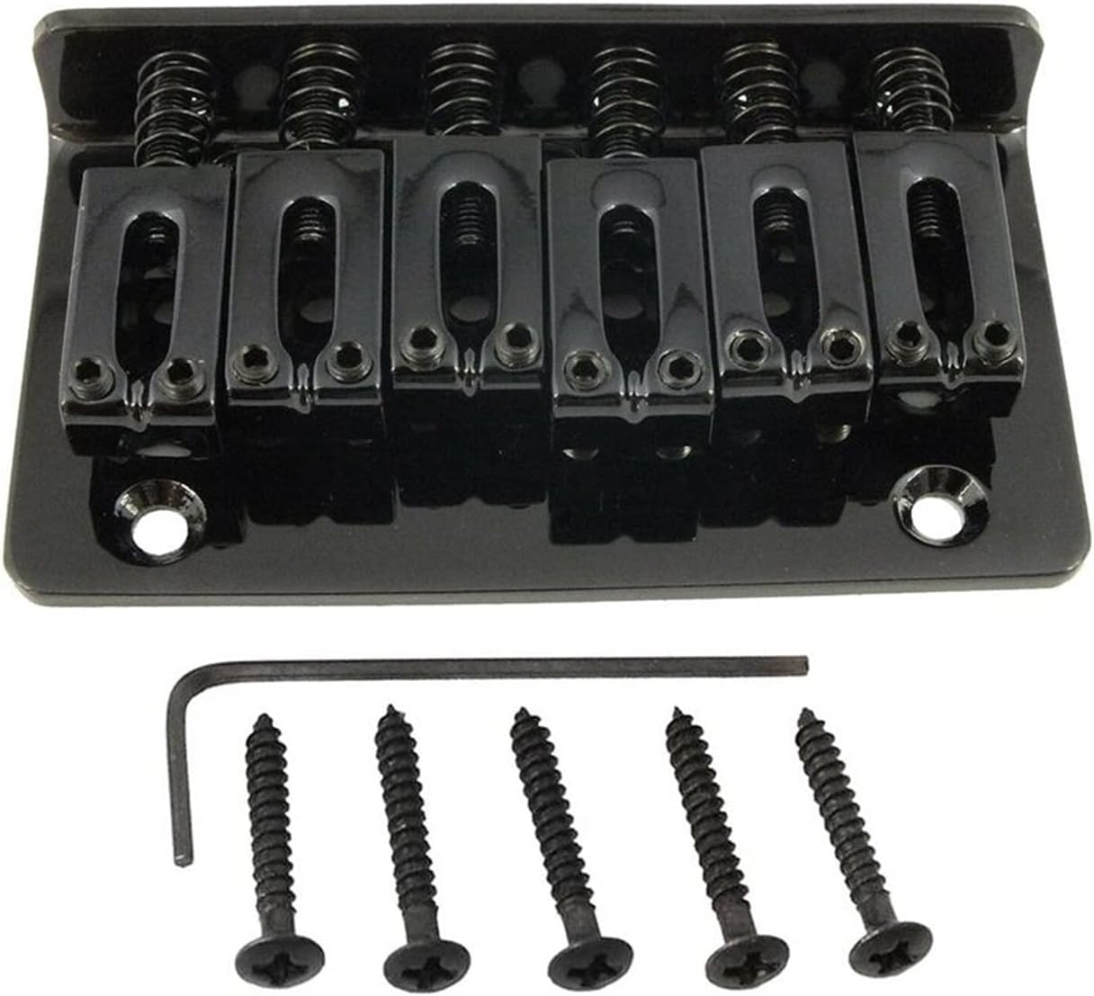 Amazon.com - Electric Guitar Bridge Set 6-String 65mm Hardtail Bridge ...