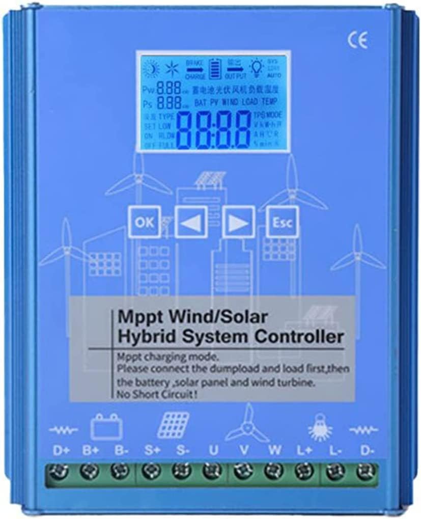 Amazon.com: 10000W MPPT Wind Solar Hybrid Charge Controller, Wind Solar ...