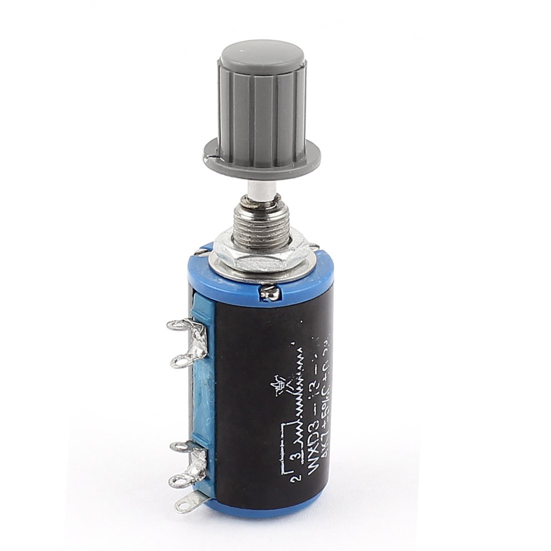 Uxcell Wire Wound Volume Control Pot Potentiometer with Knob on, WXD3 ...