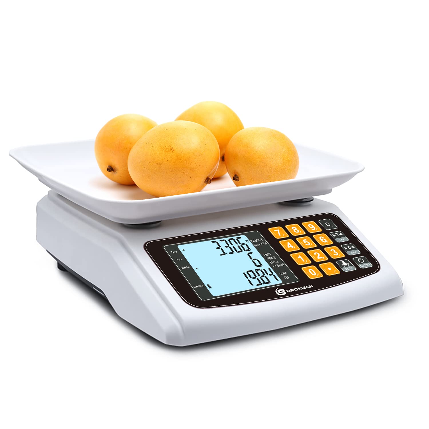 Amazon.com: Bromech 66lb Digital Price Computing Scale, USB ...