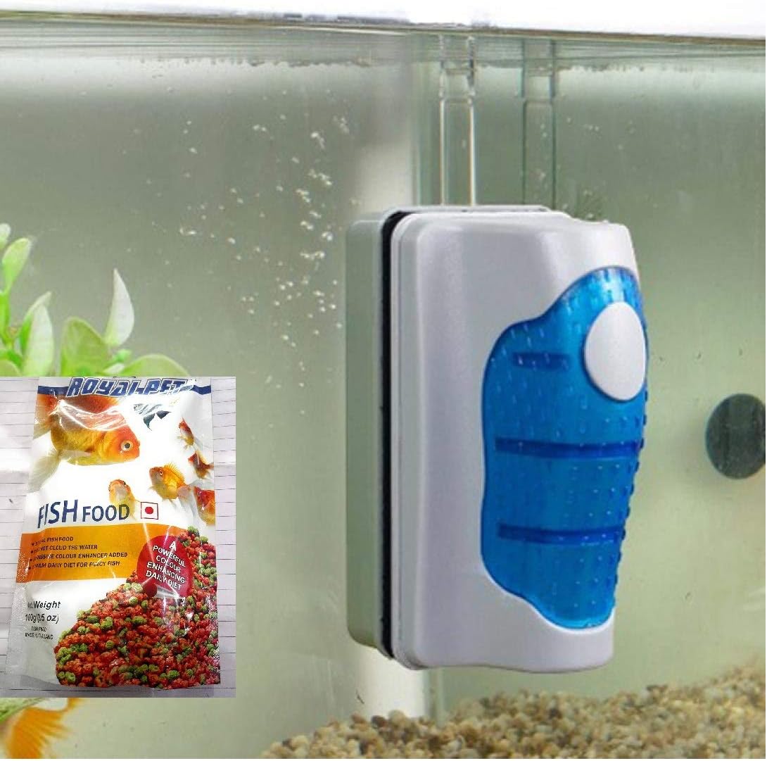 AQUAPETZWORLD SOBO SB-BMIN Fish Tank Cleaner Brush, Floating Aquarium ...