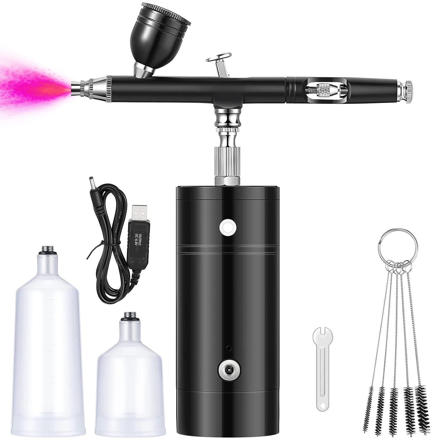MAKINGTEC Airbrush Kit, Mini Air Compressor Airbrush Kit, USB ...