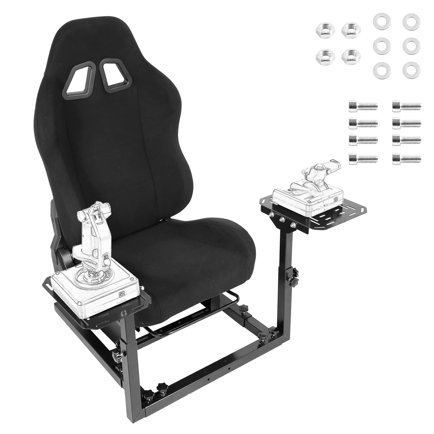 Amazon.com: Marada Racing Flight Simulator Cockpit with Black Seat ...
