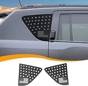 Amazon.com: Hoolcar Rear Window Cover Aluminum Alloy Glass Panel Cover ...
