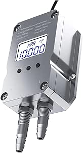 Amazon.com: PPOZYLPC LCD Display Differential Pressure Sensor 4-20mA 0-10V 0-5V RS485 ...