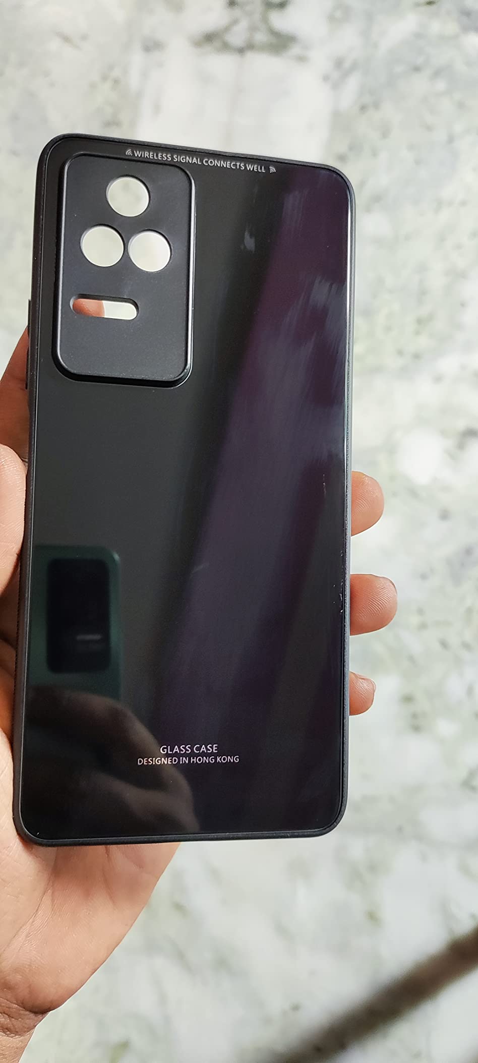 Spazy Case® Poco F4 5G Back Cover |Luxurious Toughened Glass Back Case ...