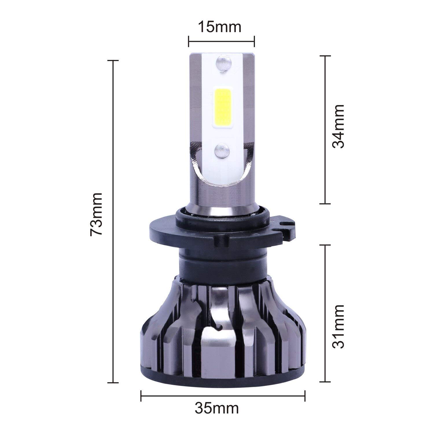 Best Quality 1 Pair Of Car Truck Led Xhp60 Headlights Desertcart India