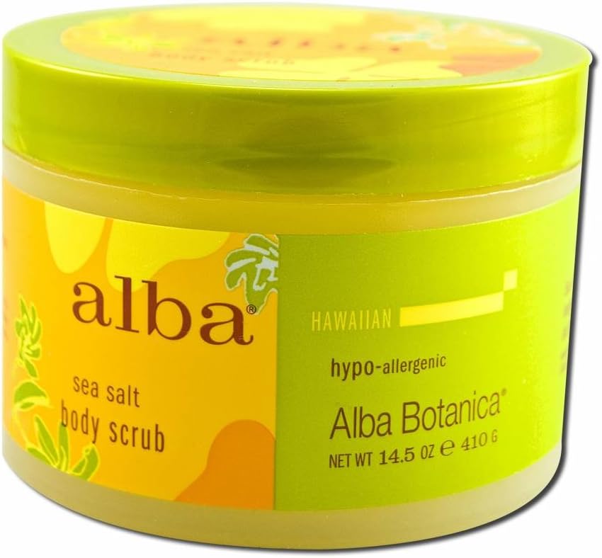 Amazon.com : Alba Botanica Hawaiian Body Scrub, Revitalizing Sea Salt ...