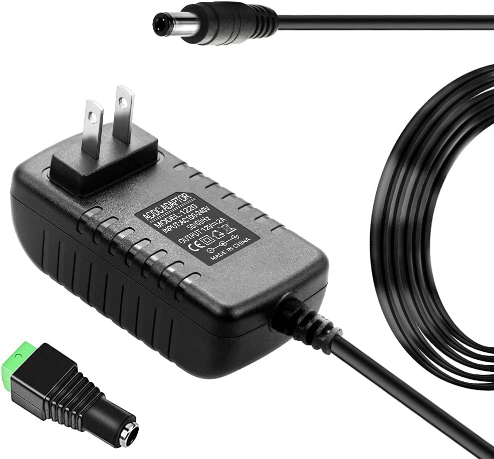 Amazon.com : 12 Volt 2A Power Adapter Supply12Volt 2000mA Universal AC ...