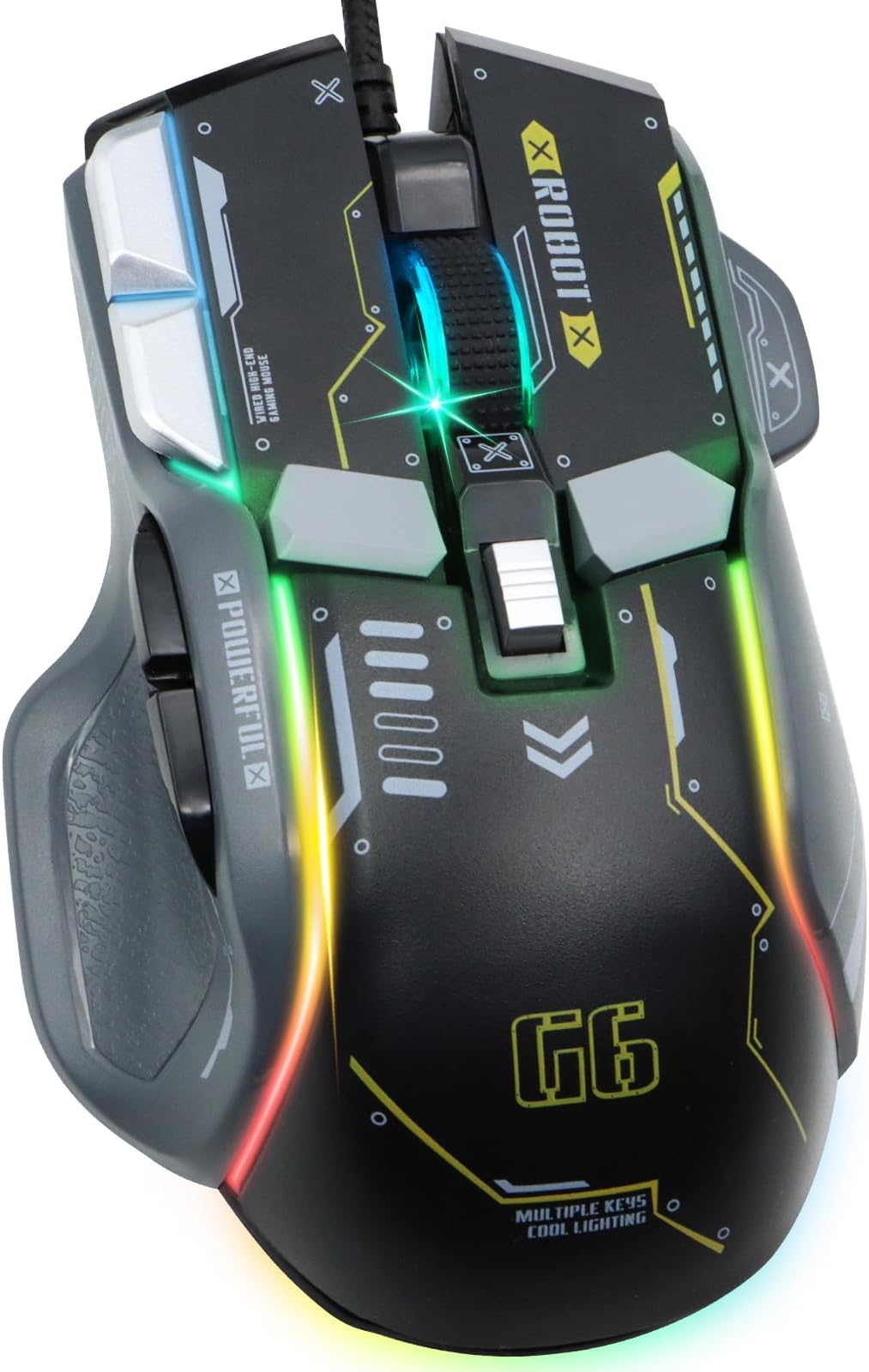 Amazon.com: Titan-Gaming Mouse, Wired USB, Programmable Buttons ...