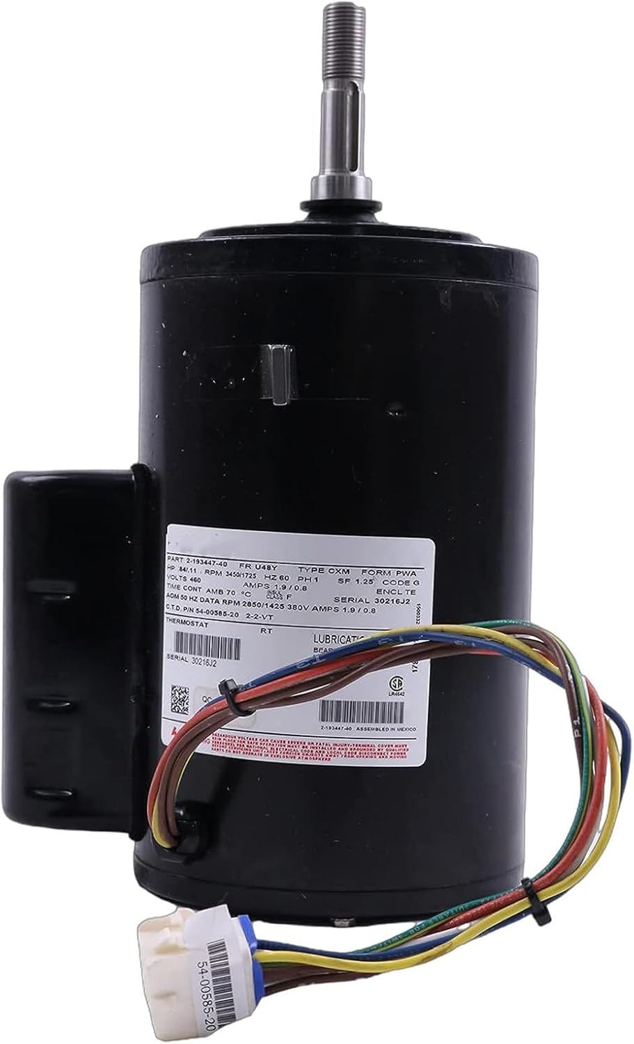 Amazon.com: FridayParts 460V 3/4 HP Fan Motor Evaporator With Adapter ...