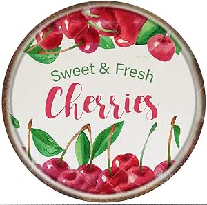 Amazon.com: Summer Cherries Sign Rustic Cherry Sign Decorative Sign ...