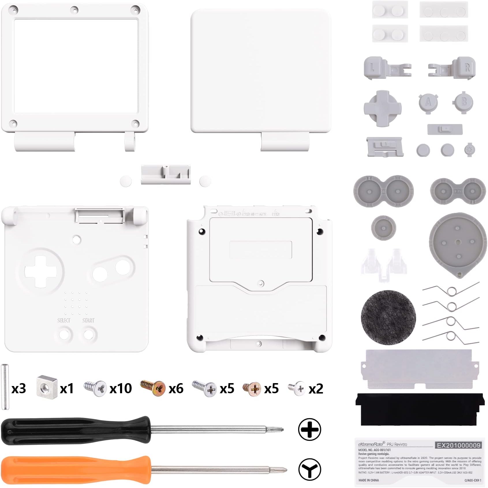 Amazon.com: IPS Ready Upgraded eXtremeRate White Custom Replacement ...