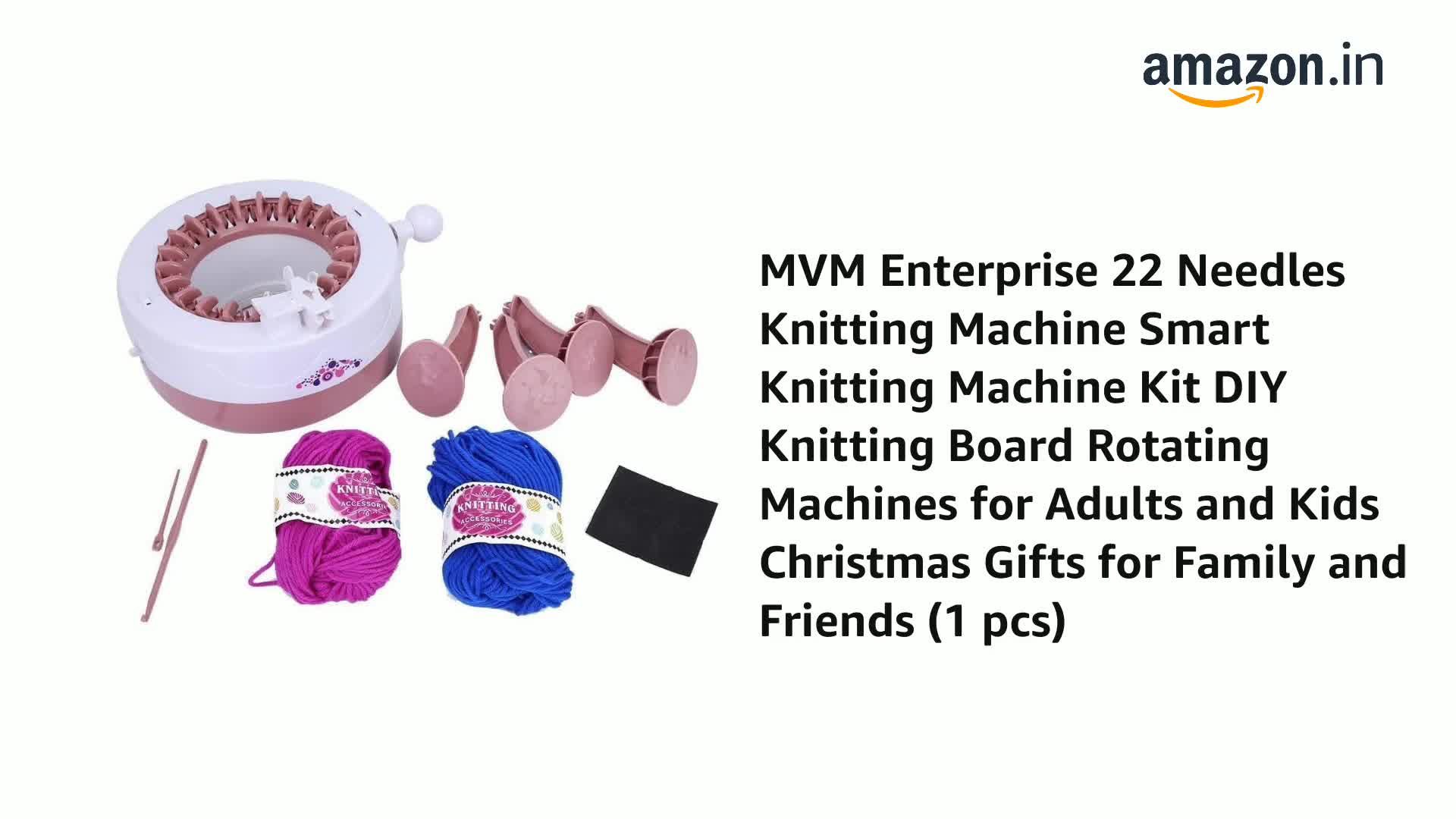 Watch MVM Enterprise 22 Needles Knitting Machine Smart Knitting Machine ...