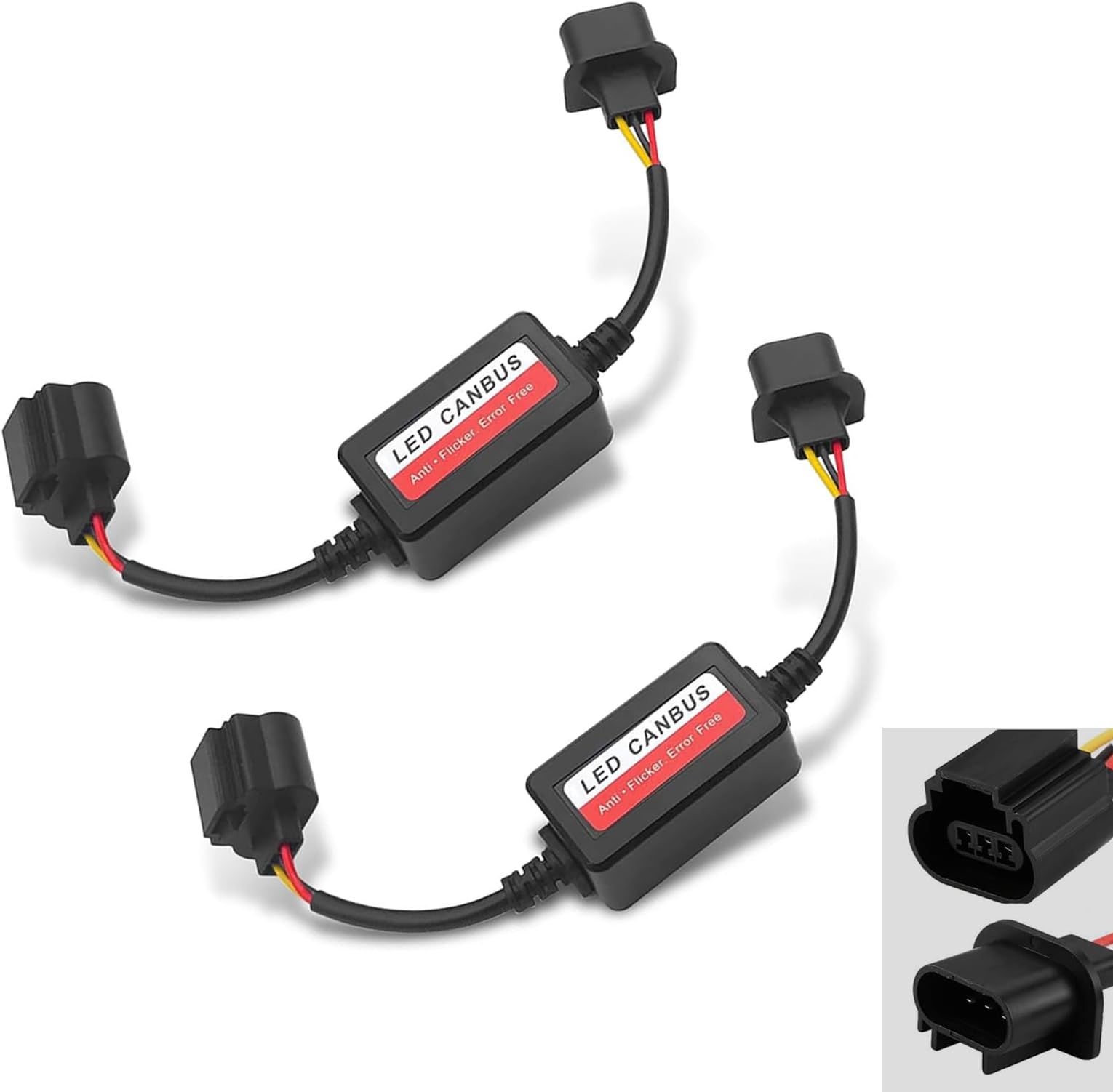 Amazon.com: Yumfugu Pack-2 H13/9008 LED Light Canbus Decoder, High ...