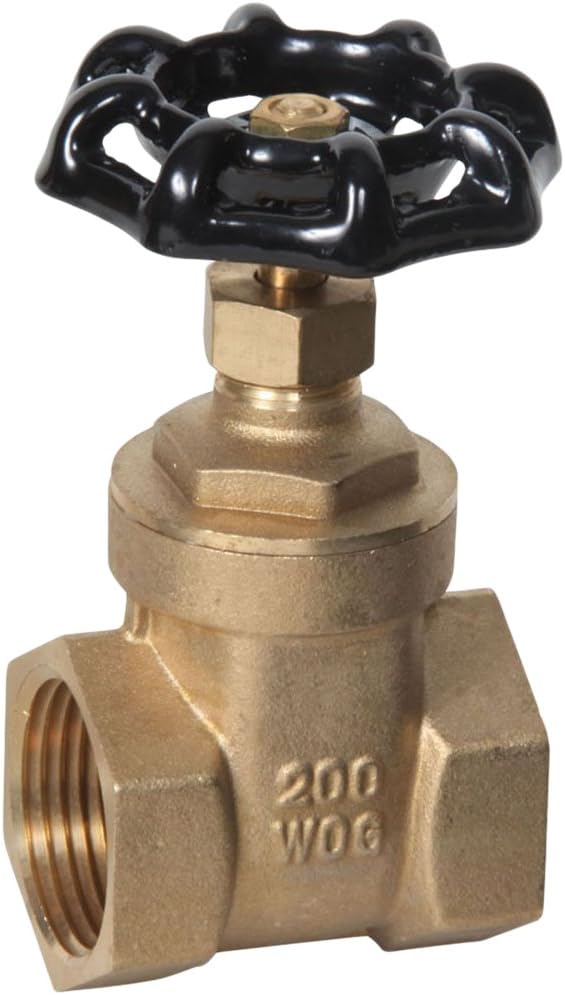 Midwest Control BGV-150 1-1/2" FPT Brass Gate Valve 200 Psi Cwp ...