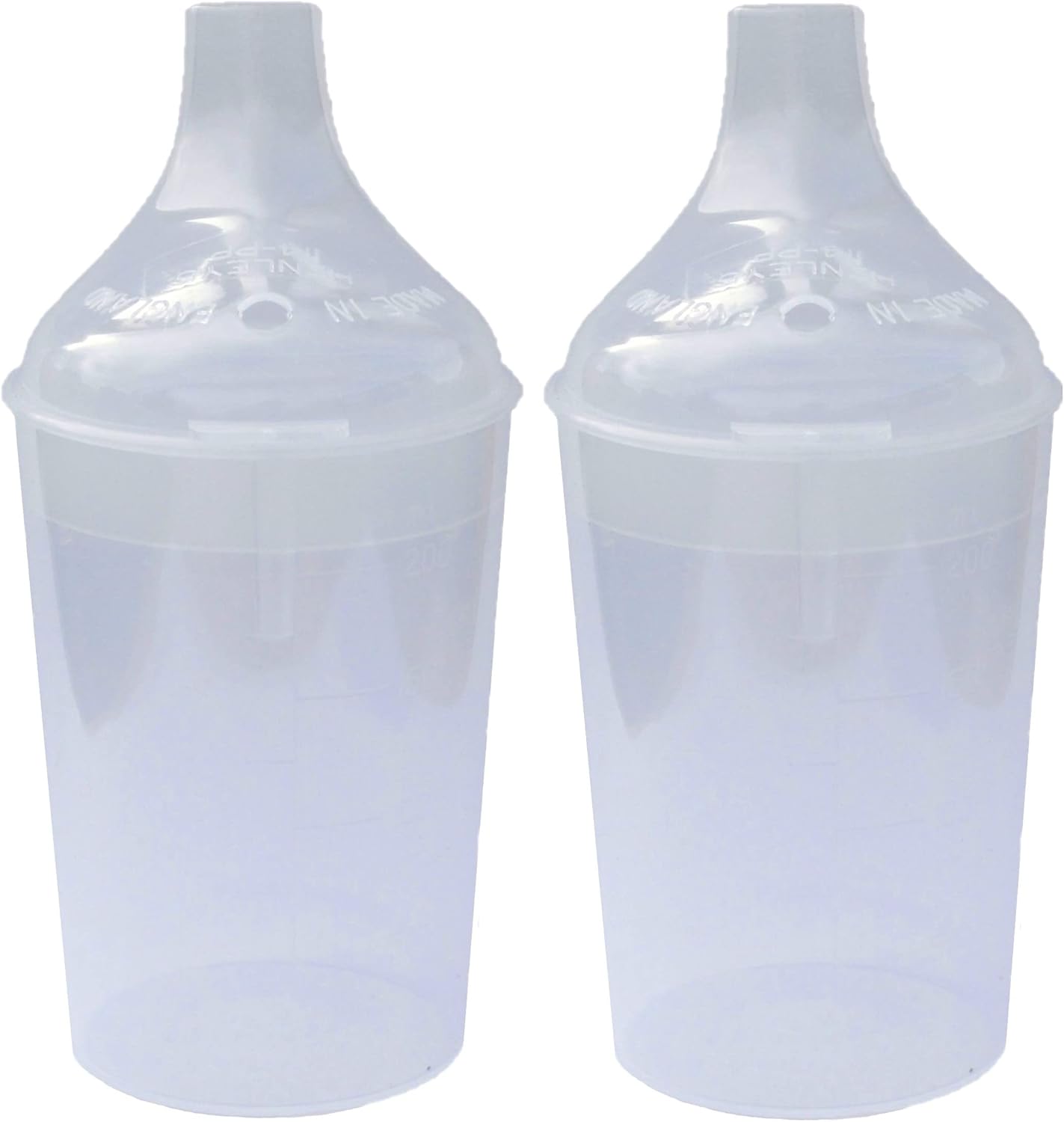 Lizzyoftheflowers 2 Pack - Clear, Wide Spout, Feeding Beakers. 200ml ...