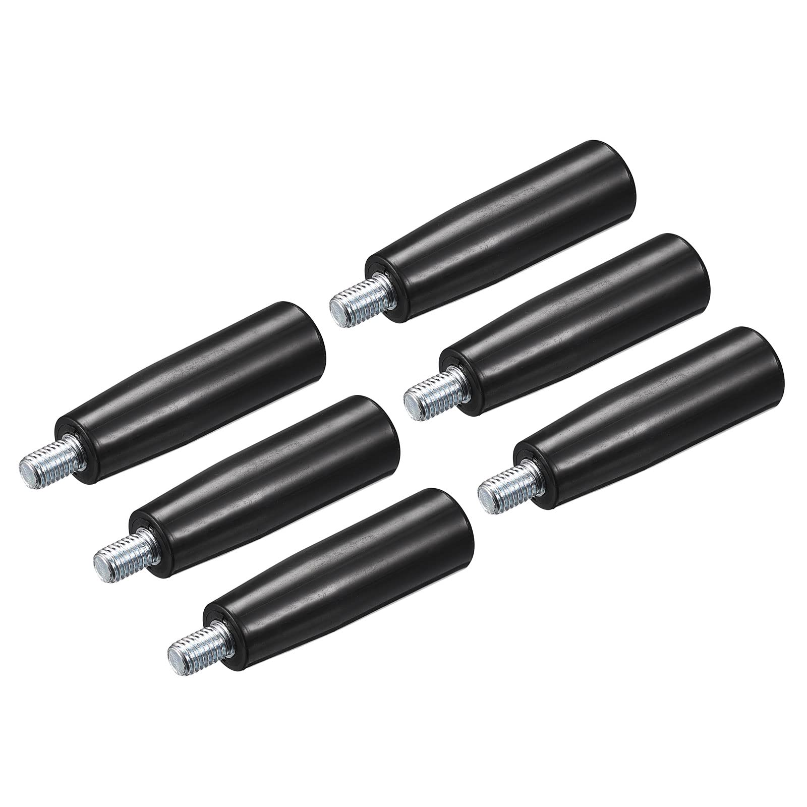uxcell Revolving Handle Grip, 6Pcs M10x80mm(DxL) Threaded Handwheel ...