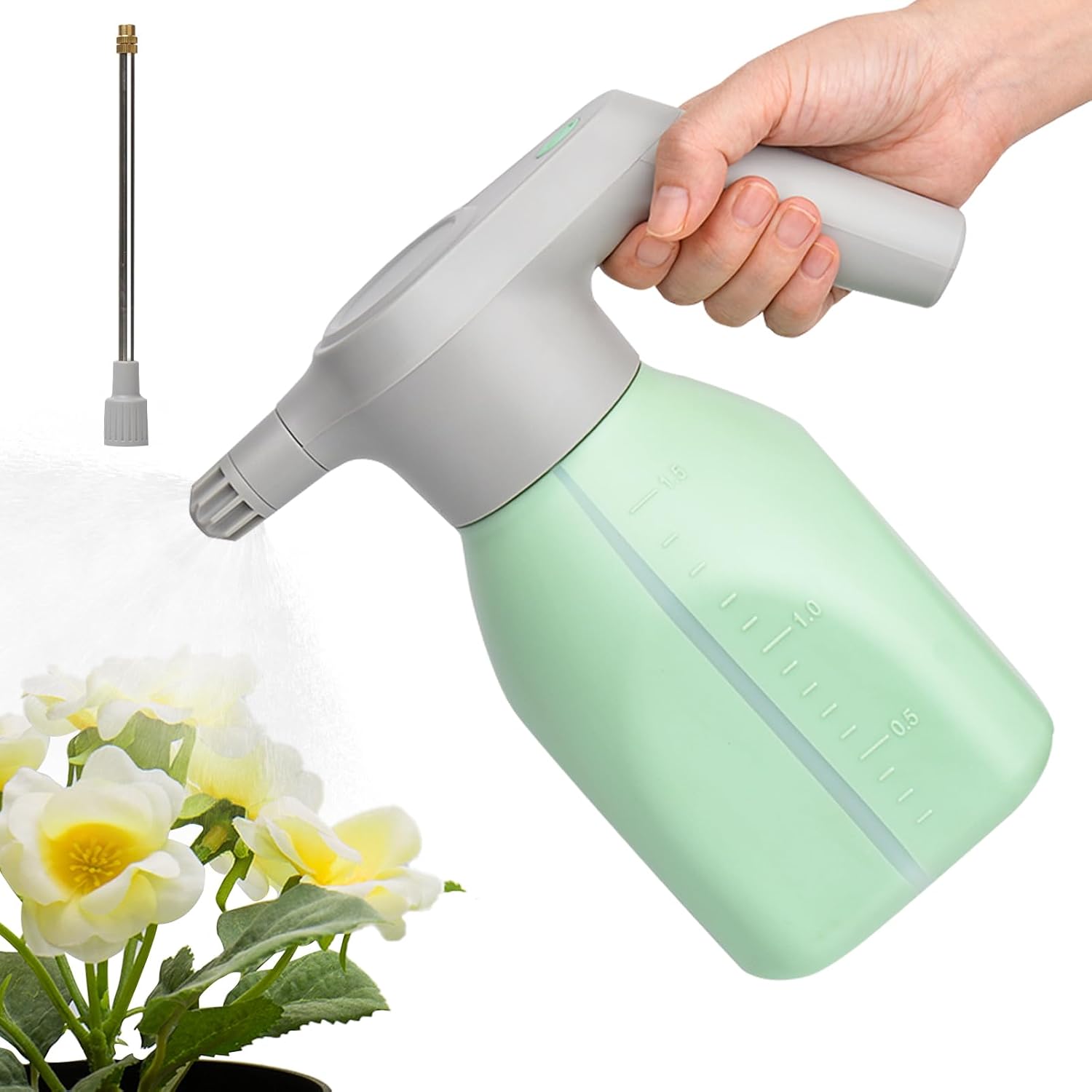 Amazon.com : DIER YEE 0.4 Gallon Battery Powered Garden Sprayer, 1.5L ...