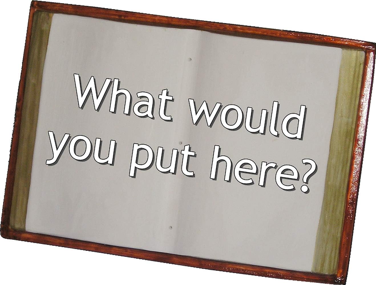 dennycraftmoulds Large Plain Open Book Mould for Concrete or Plaster ...