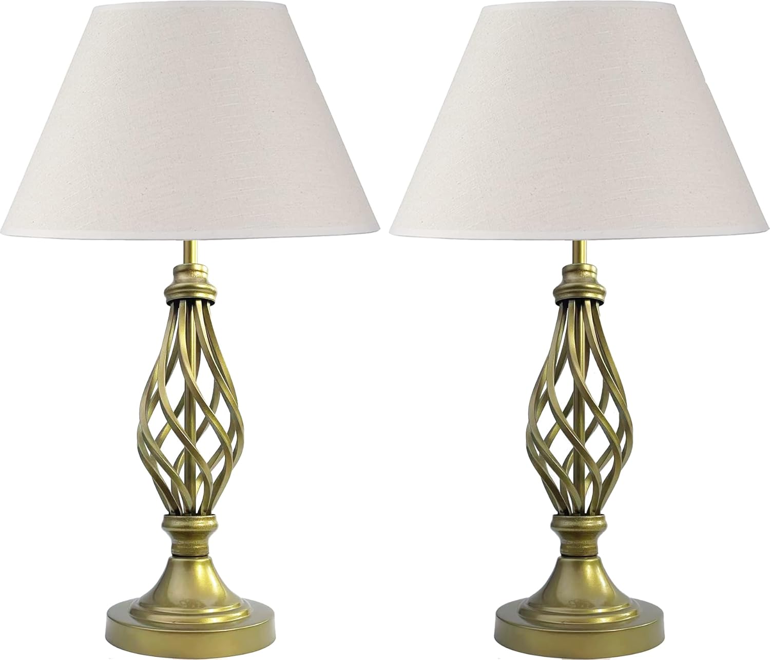 YGLHXDD (2PCS) Bedside Table Lamps Set of 2 Table Lamps for Living Room ...