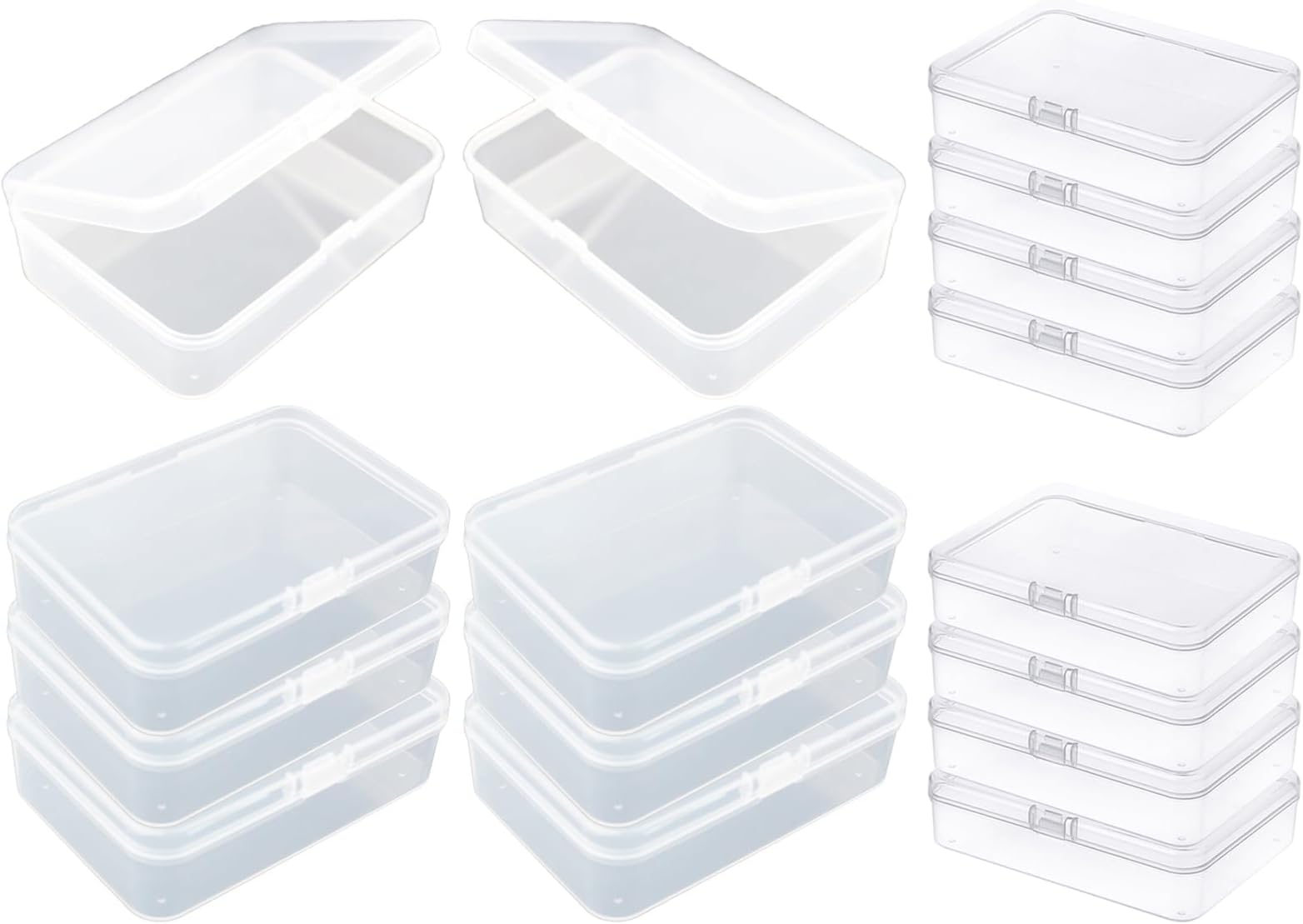 Amazon.com: Thintinick Rectangular Clear Plastic Storage Containers ...