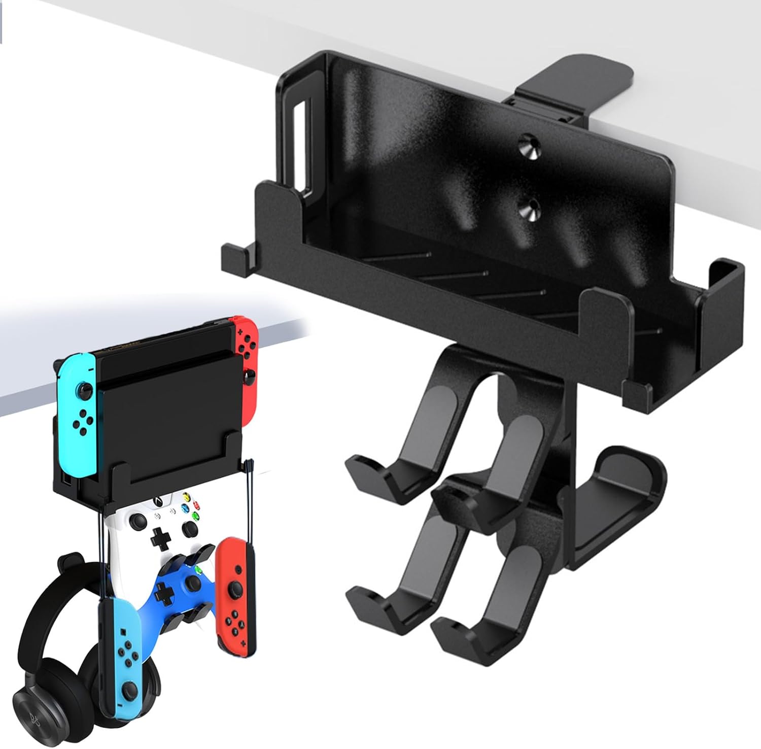 Amazon.com: osseph Controller Holder & Headphone Hanger Under Desk, 3 ...