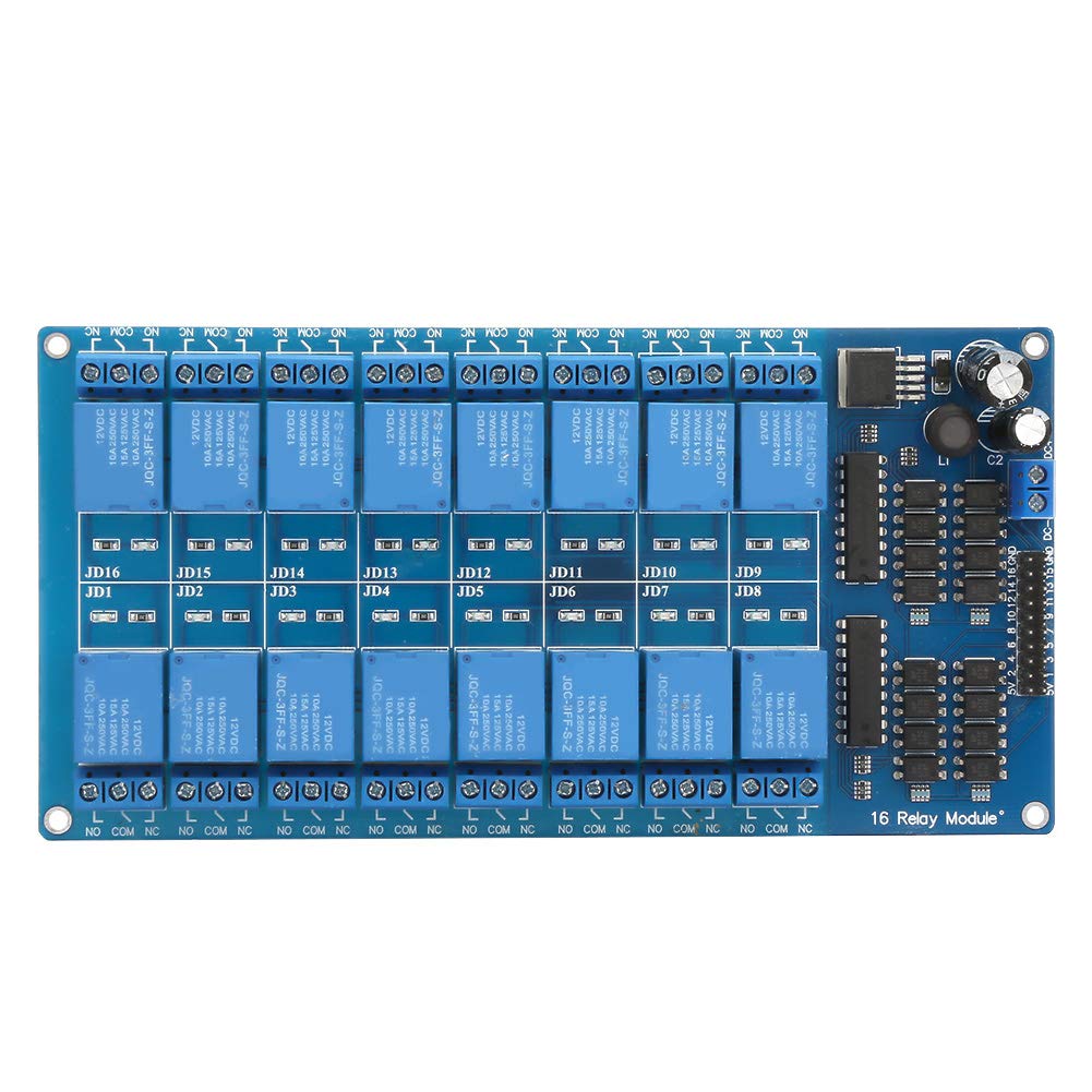 Dc 12v Relay Module 16 Channel Relay Interface Control Board ...