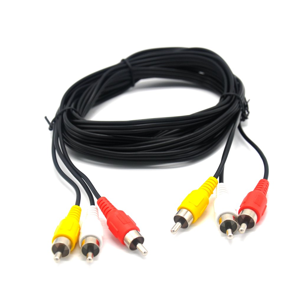 Snapklik.com : Padarsey RCA 5FT Audio/Video Composite Cable DVD/VCR/SAT ...