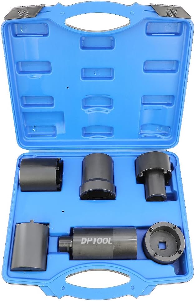 Amazon.com: DPTOOL Spindle Nut Socket Tool Kit 6 Pcs Axle Lock Nut ...
