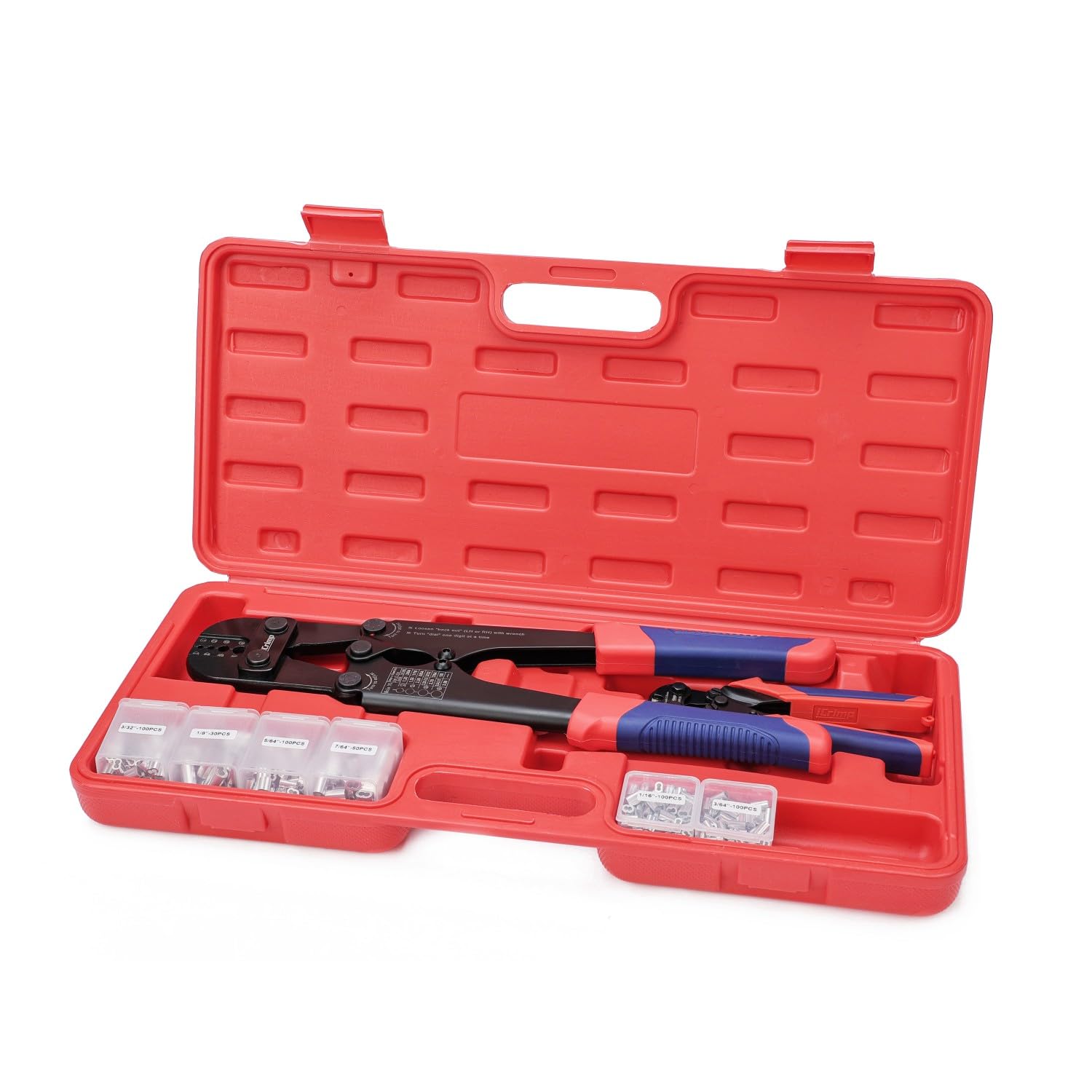 iCrimp Wire Rope Crimping Tool Kit with Wire Rope Swager, Wire Rope ...