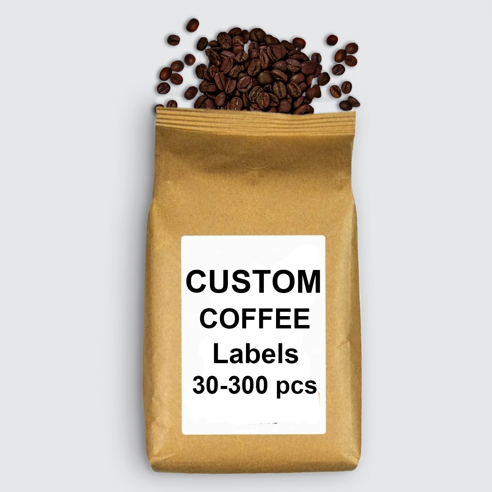 Amazon.com : Custom Coffee Labels,Waterproof Glossy Vinyl Custom Coffee ...
