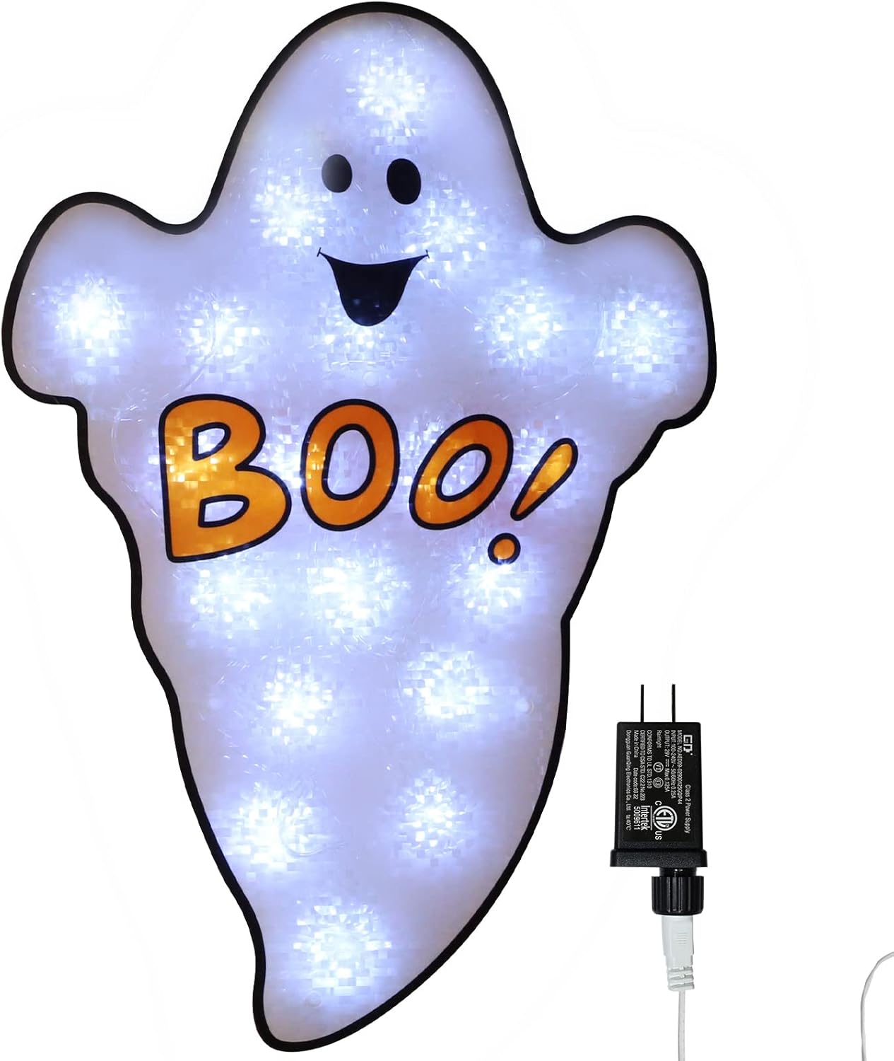 Amazon.com: JUSTPRO 20LED Lighted Boo Ghost Halloween Window Silhouette ...