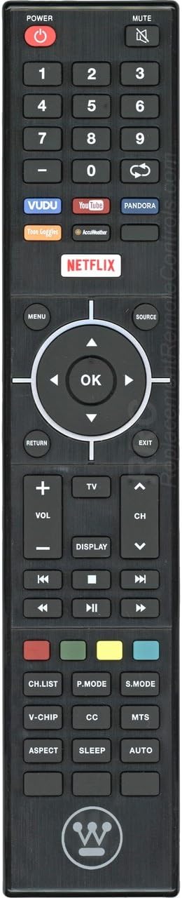 Amazon.com: Westinghouse LCD TV Remote Control for Models WD65NC4190 ...