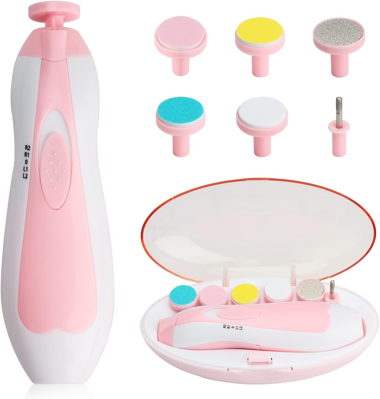 Amazon.com: Electric Baby Nail Trimmer Kit, Safe Electric Nail File ...