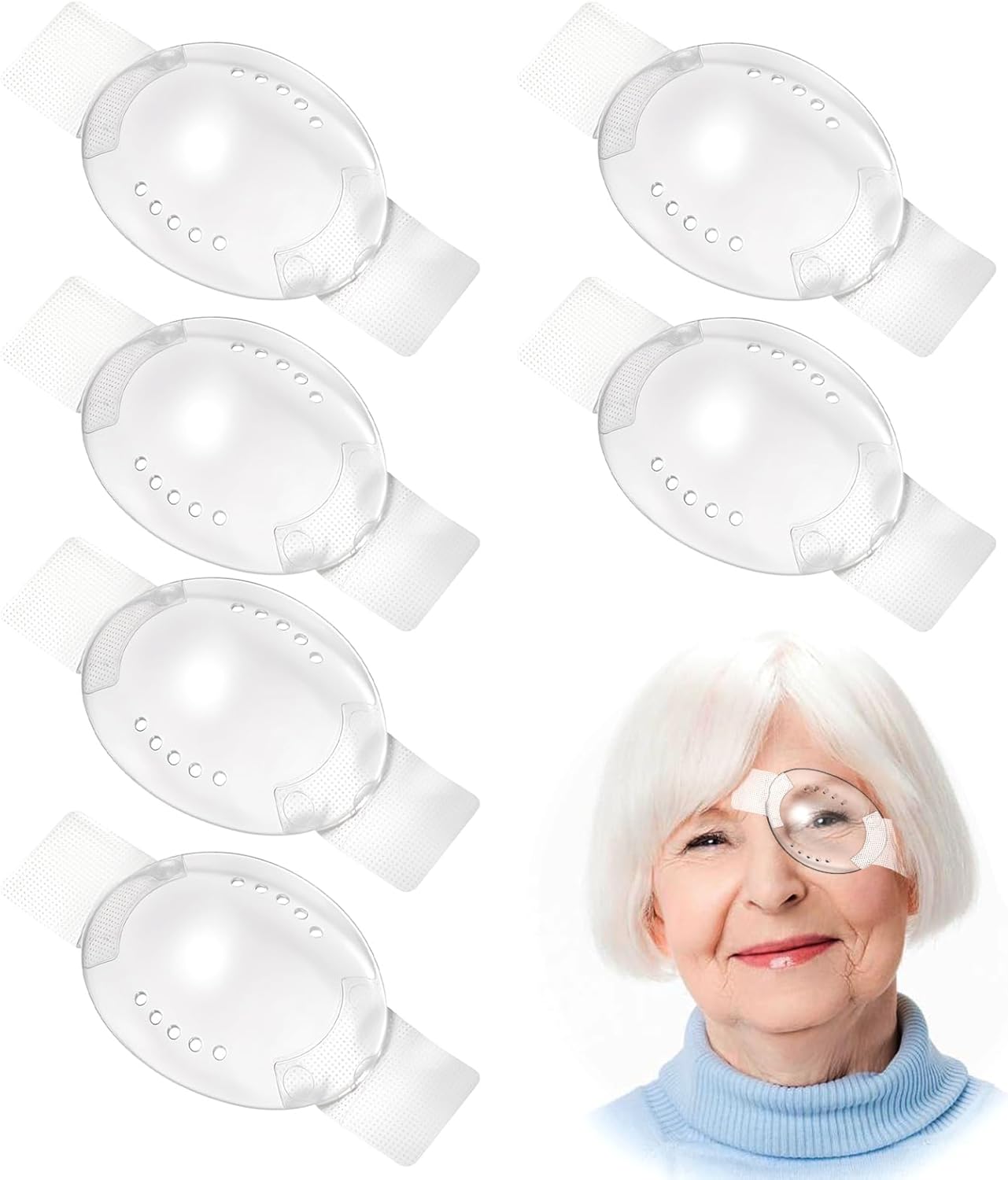 6 Pcs Eye Shield After Surgery, Practical Clear Eye Patch with ...