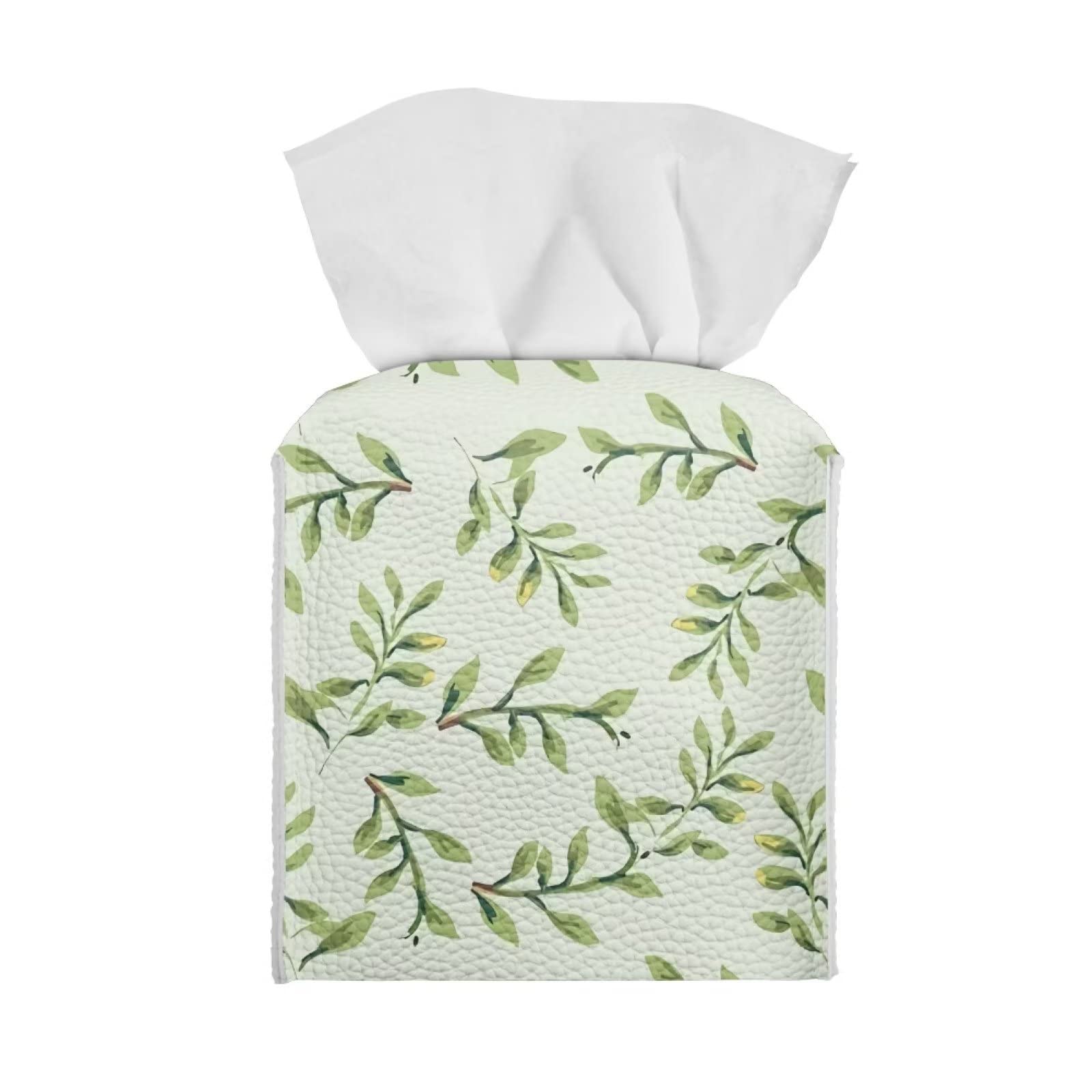 Amazon.com: NETILGEN Facial Tissue Box Cover PU Leather Square Tissue ...