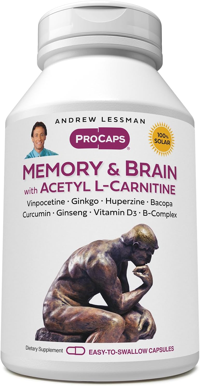 Amazon.com: ANDREW LESSMAN Memory & Brain with Acetyl L-Carnitine 60 ...