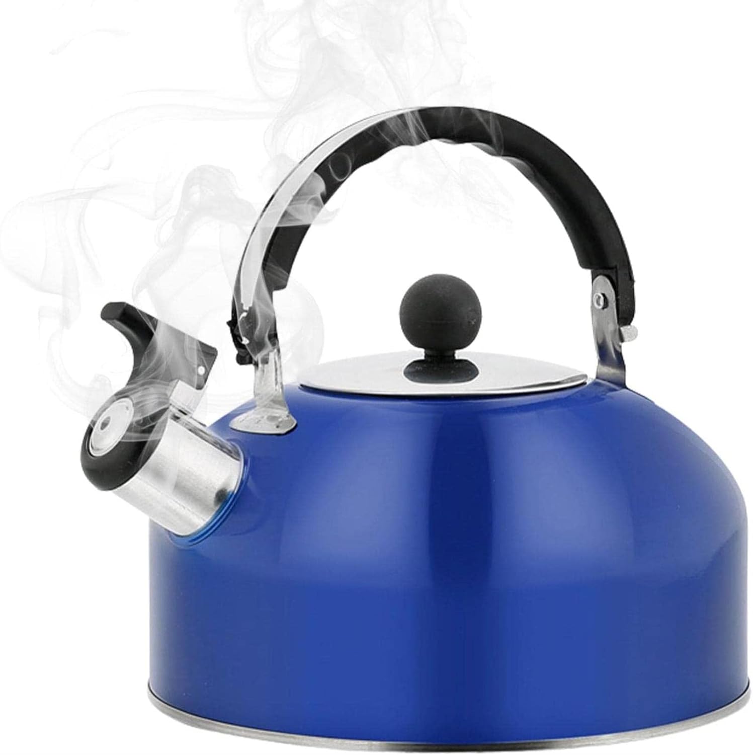 Chaleira de assobio, chaleira de assobio de aço inoxidável 1.8l com ...