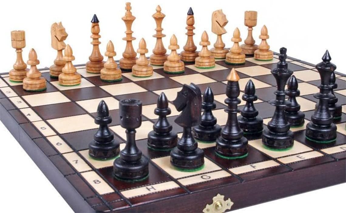 Master of Chess Scacchiera in Legno “INDIAN DELUXE” 48 cm - Fatto a ...