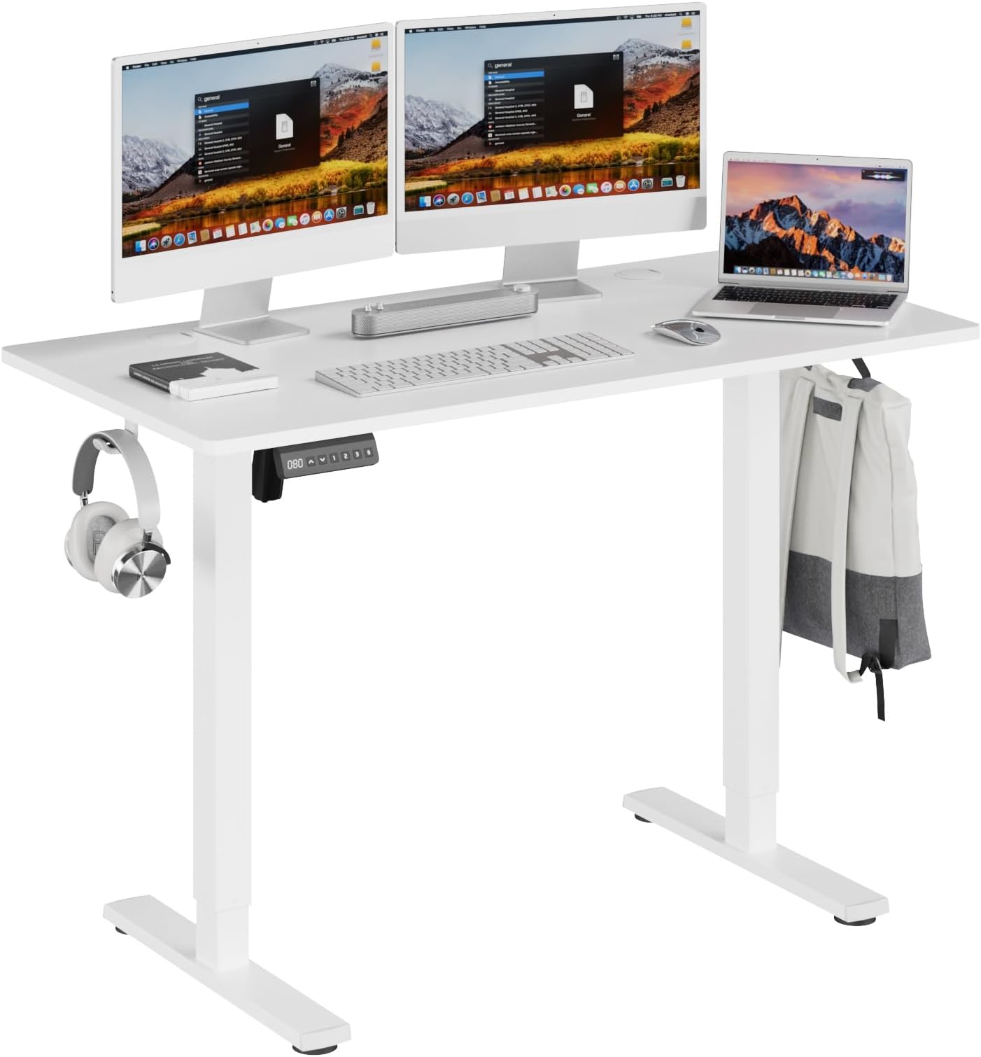 Amazon.com: Sweetcrispy Standing Desk with Keyboard Tray - 40 in Large ...