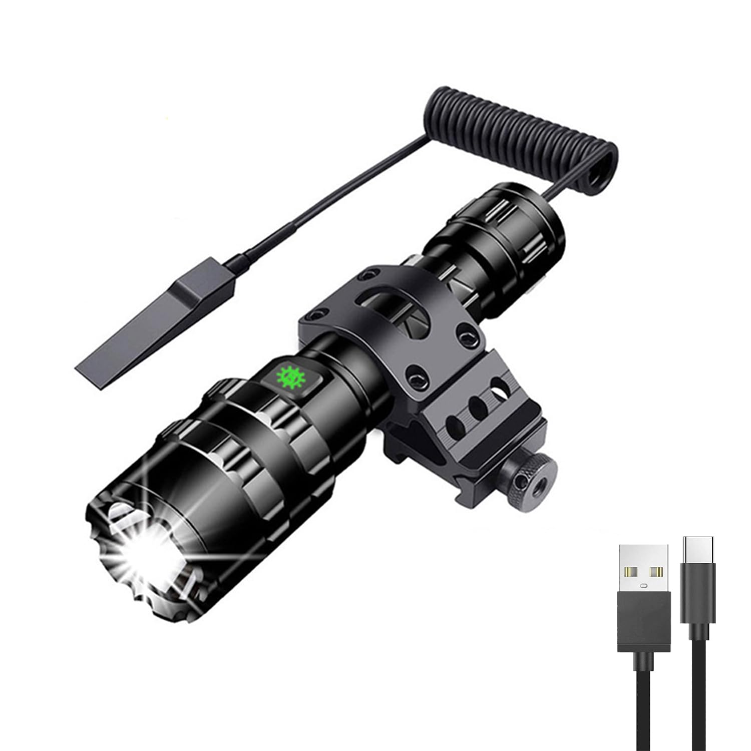 Snapklik.com : WINDFIRE Tactical Flashlight Ultra Bright USB ...