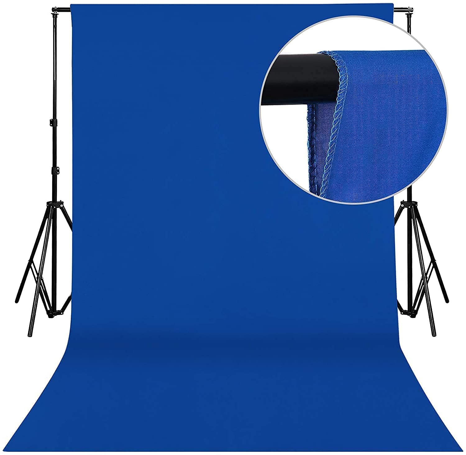 Boltove® 6FTX9FT Navy Blue Backdrop Background Rod Pocket for ...