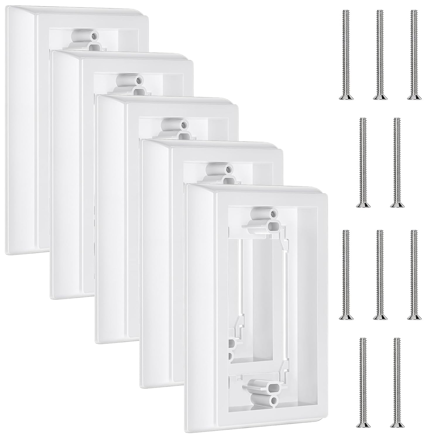 Single Gang Electrical Box Extender, 5Pcs Outlet Box Extender with ...